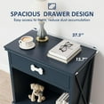 CozyHome LED Nightstand, Multi-Functional Night Stand with Drawer and ...