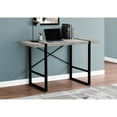 49"l Computer Desk with Black Metal and Decorative X-bar - Useful for ...