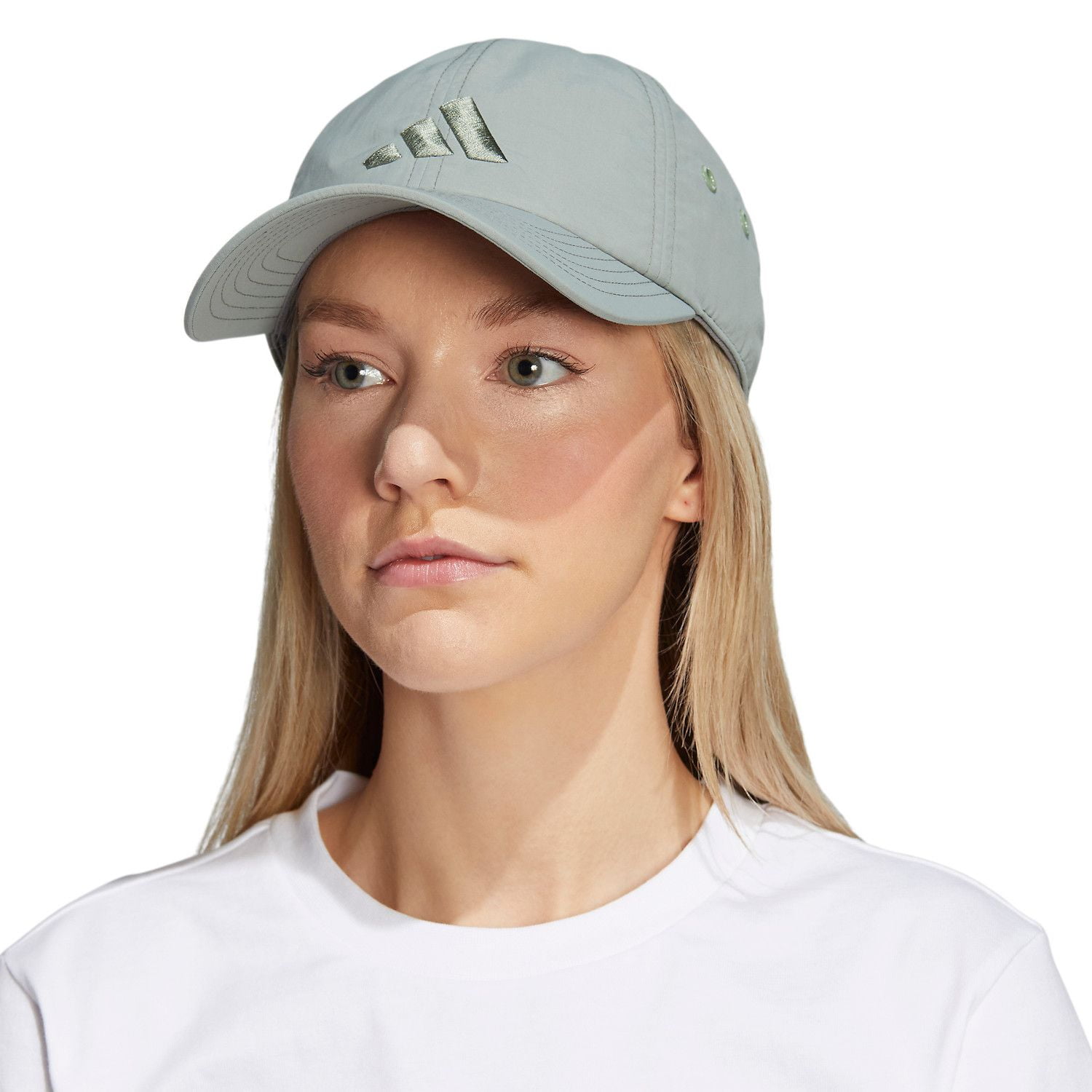 Women s adidas Influencer 3 Baseball Hat Color Semi Green Spark Size N A Walmart