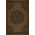CAMILSON Summer Medallion, Garden Outside and Indoor Area Rug, Nut ...