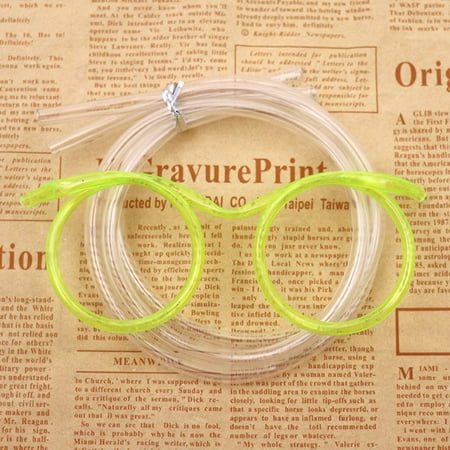Glasses Straw Round Frame Straw Styling Straw One Time Fun Children's ...