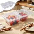 Bwiyojiz Organizers and Storage, Transparent Two Compartment Large ...