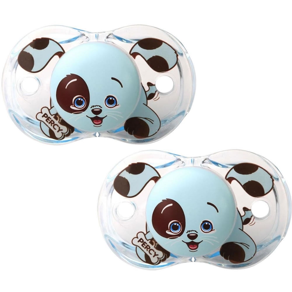 RaZbaby Keep-It-Kleen Pacifier 2 Pack - Percy Puppy - Walmart.com