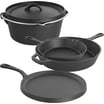 Lodge Nonstick Cooking Pot & Pan Sets - Pre-Seasoned Cast Iron 6pc ...
