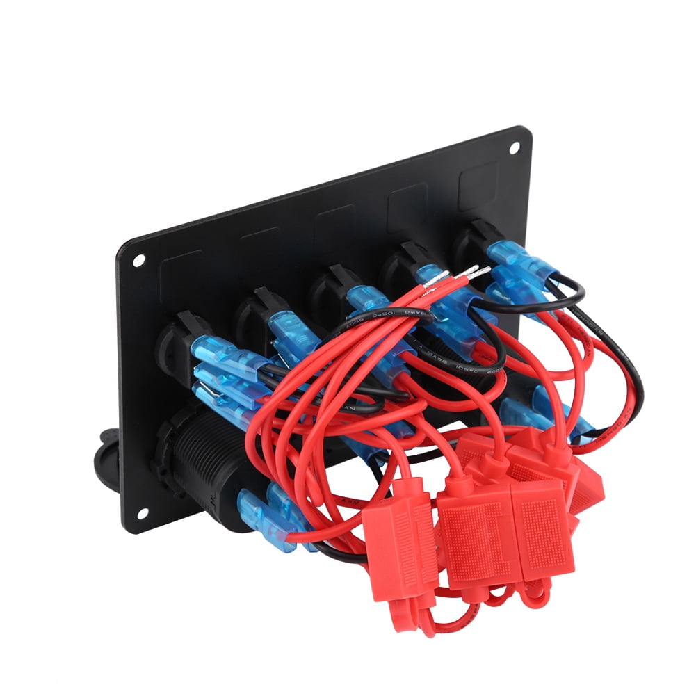 Powersports Switches Toggle 12-24V 5 Gang On/Off Panel De Interruptor ...