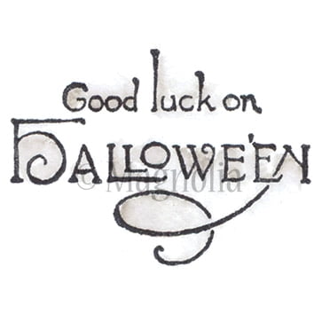 So Spooky Cling Stamp 5.75"X5.75" Package-Good Luck On Halloween ...