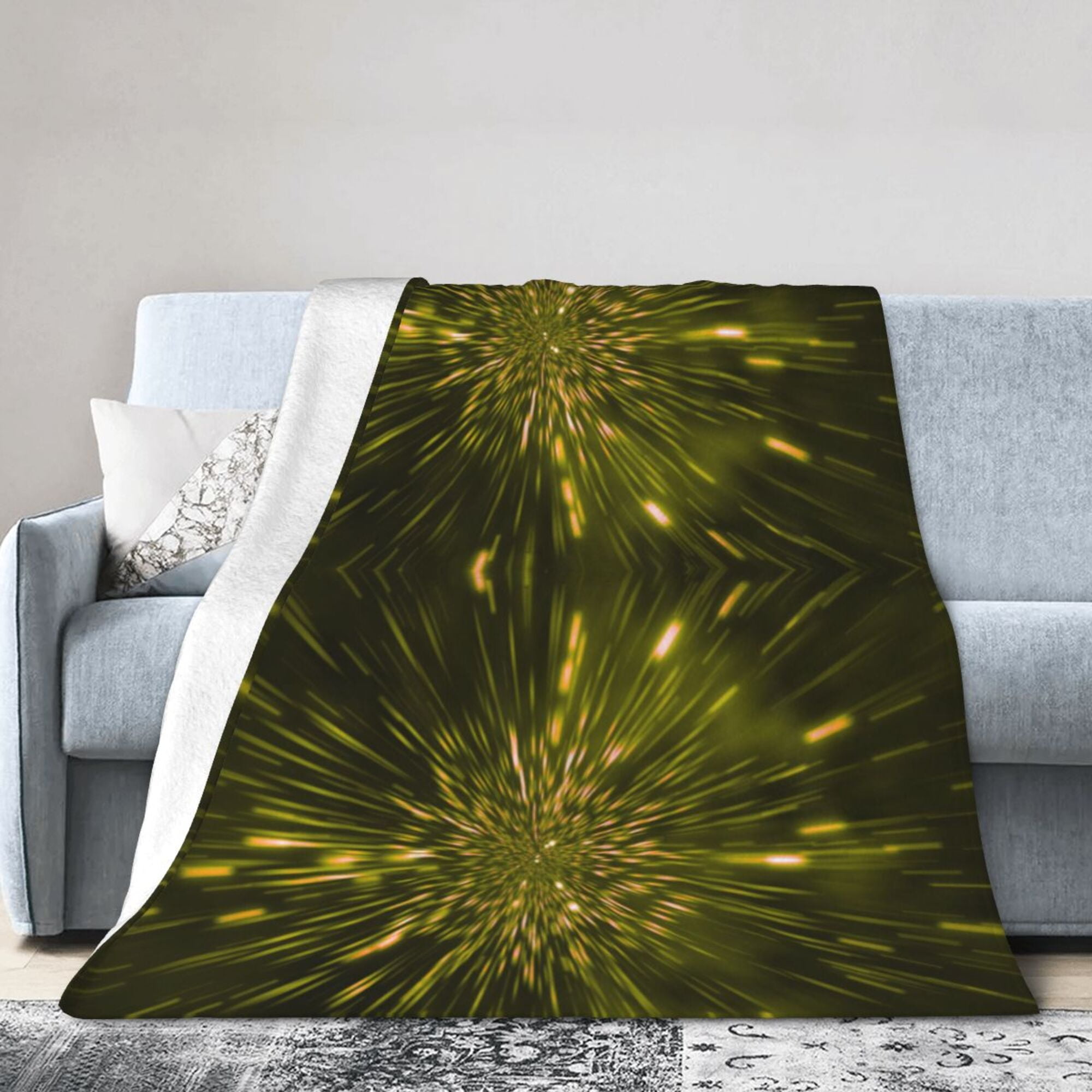 ZICANCN Stars Universe Space Anti-Pilling Flannel Bed Throw Blankets ...