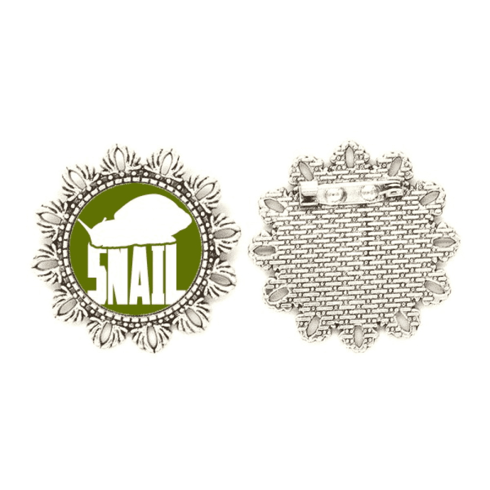 Insect Harm Fear Animal Snails Silver Flower Brooch Hook Pin Breastpin ...