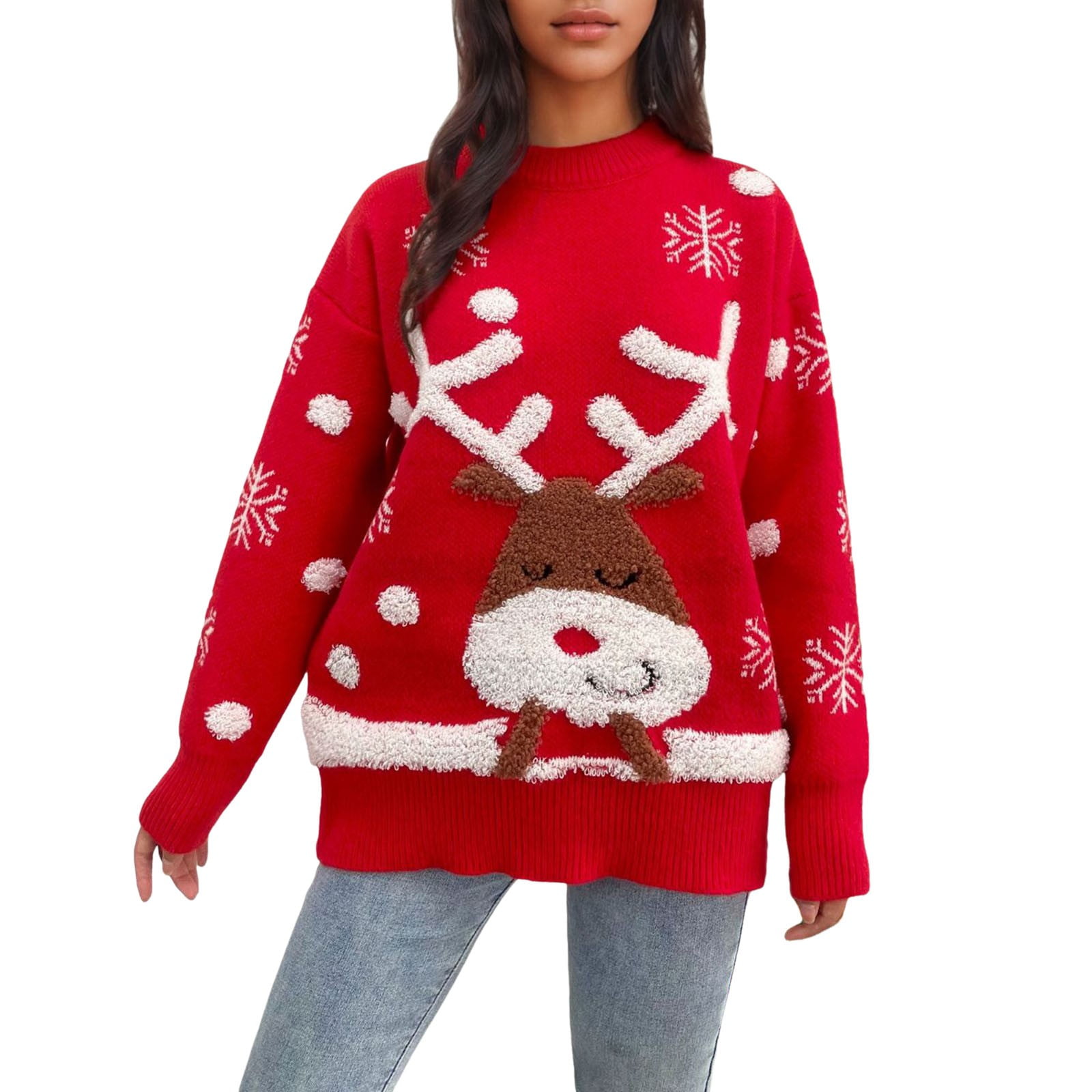 Click here for Zhanying Ugly Christmas Sweaters Oversized Retro H... prices