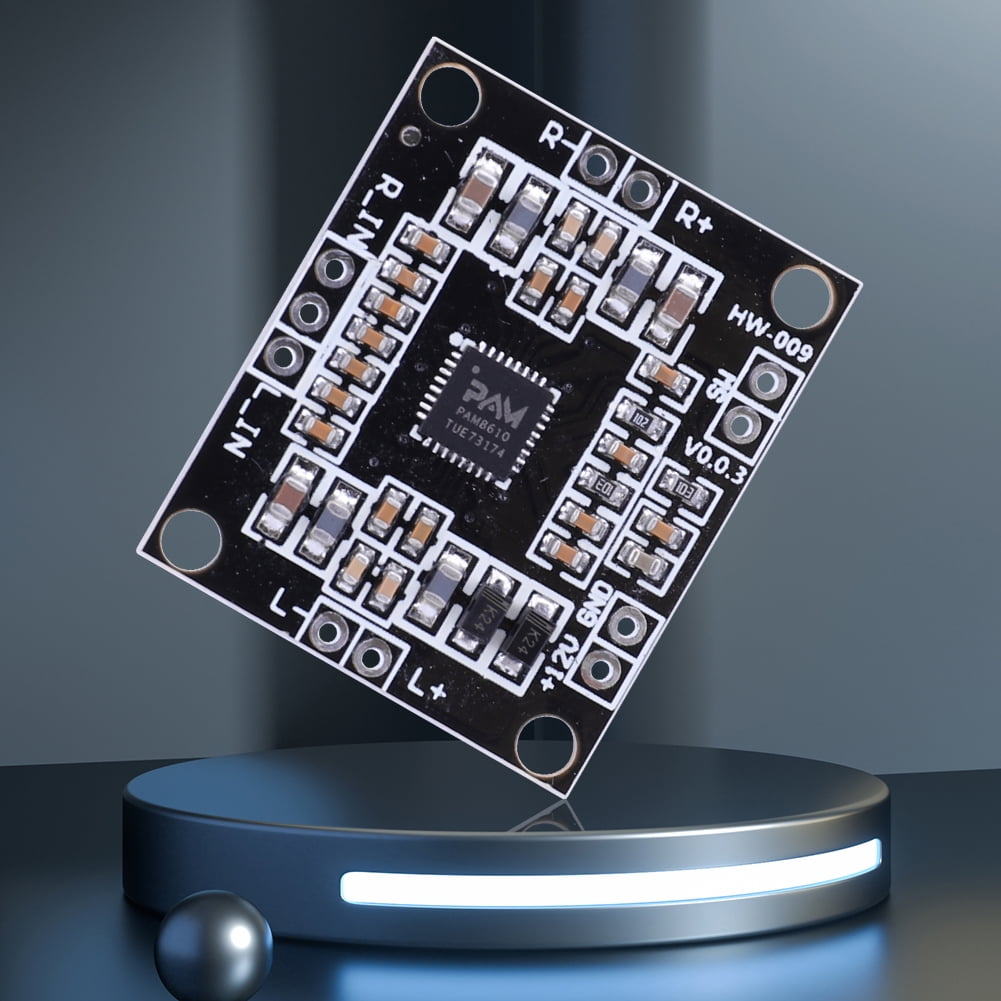 PAM8610 Placa amplificadora de potencia 2x15W Placa amplificadora digital Clase D de doble canal ...