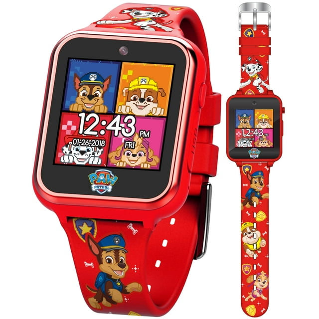 Accutime Kids Nickelodeon Paw Patrol Red Educational Touchscreen Smart ...