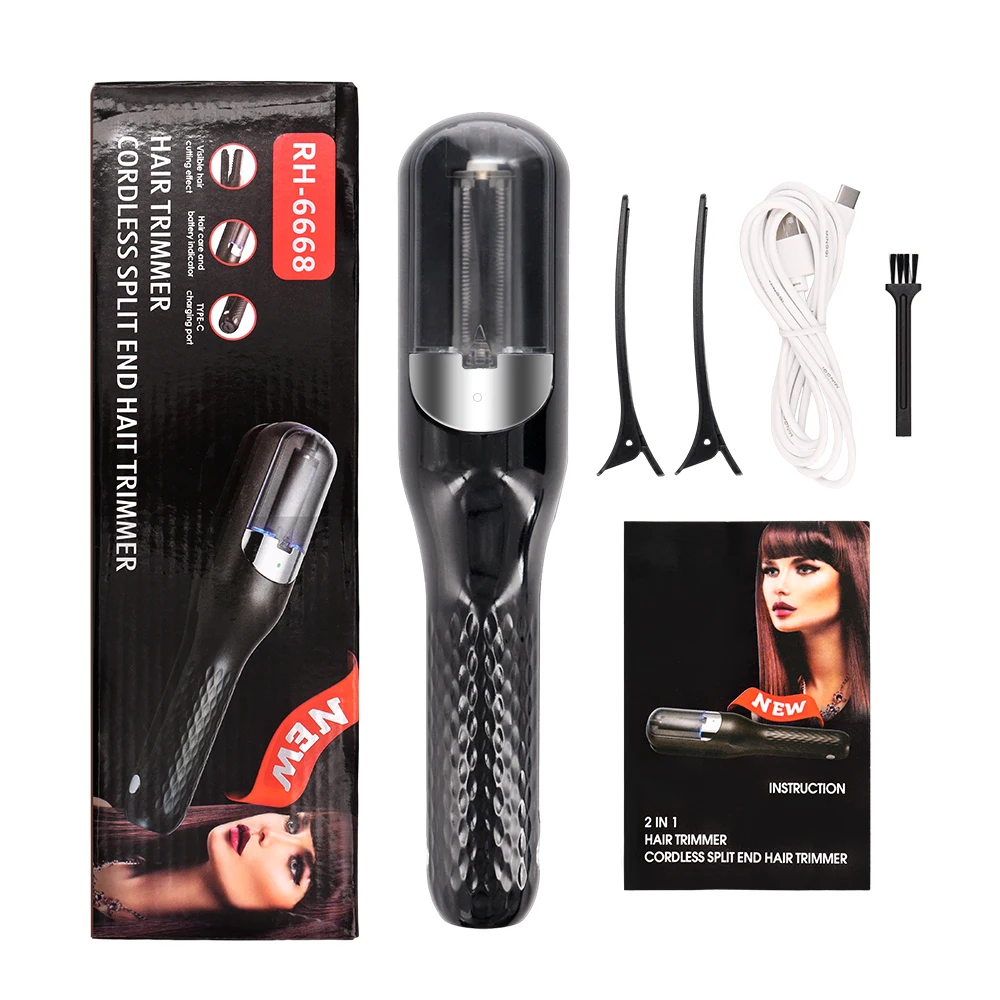 Women's split end trimmer, automatic split end remover, damaged hair ...