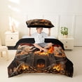 Aikeke Wildlife Dragon Twin Duvet Cover, Vintage Castle Knight Twin ...