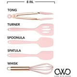 Cook with Color Mini Silicone Kitchen Utensils Set, Whisk, Tongs ...