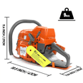 Neotec 71cc 2-Cycle Gas Powered Chainsaw with 28" Guide Bar and Chain ...