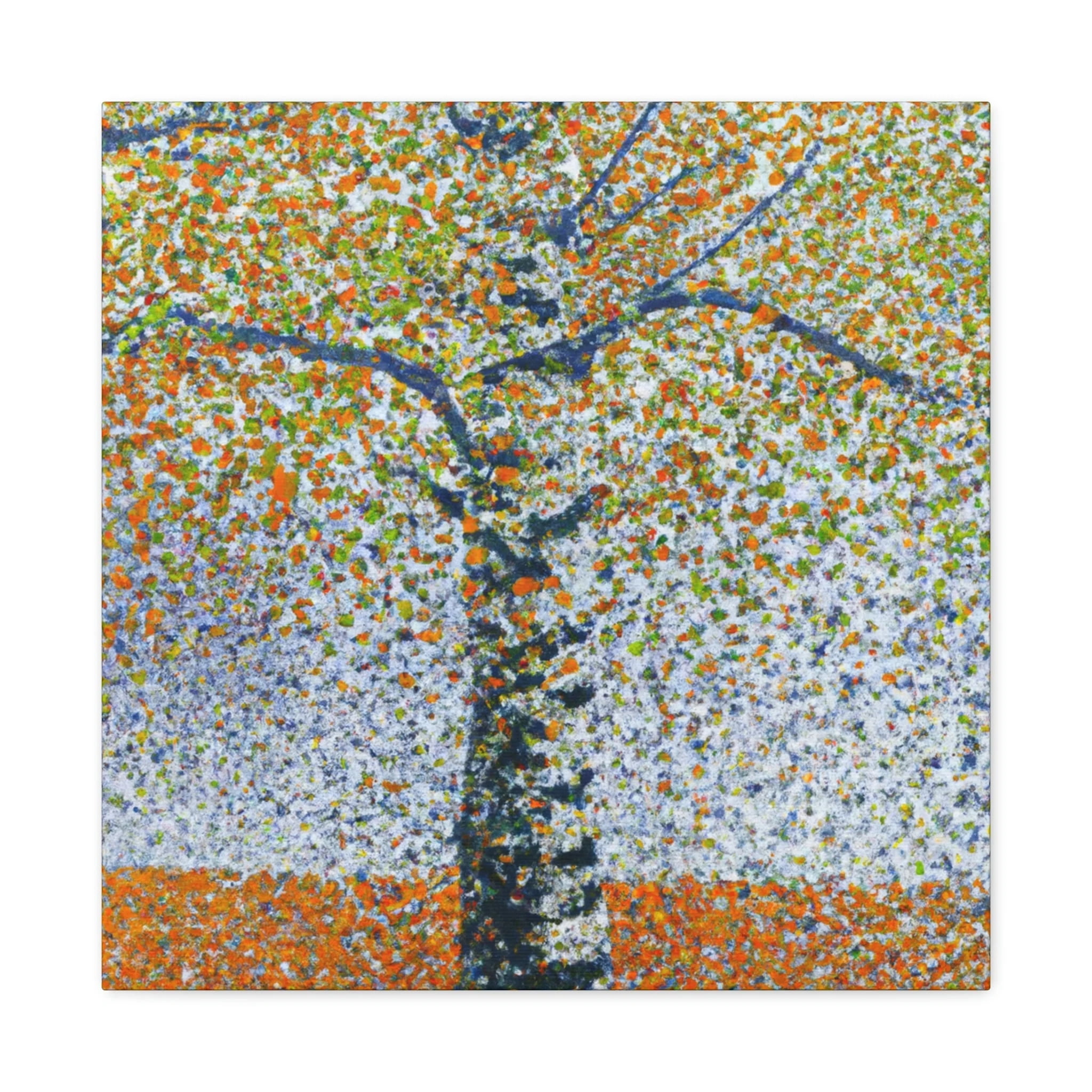 Beech Tree Pointillism - Canvas - Walmart.com