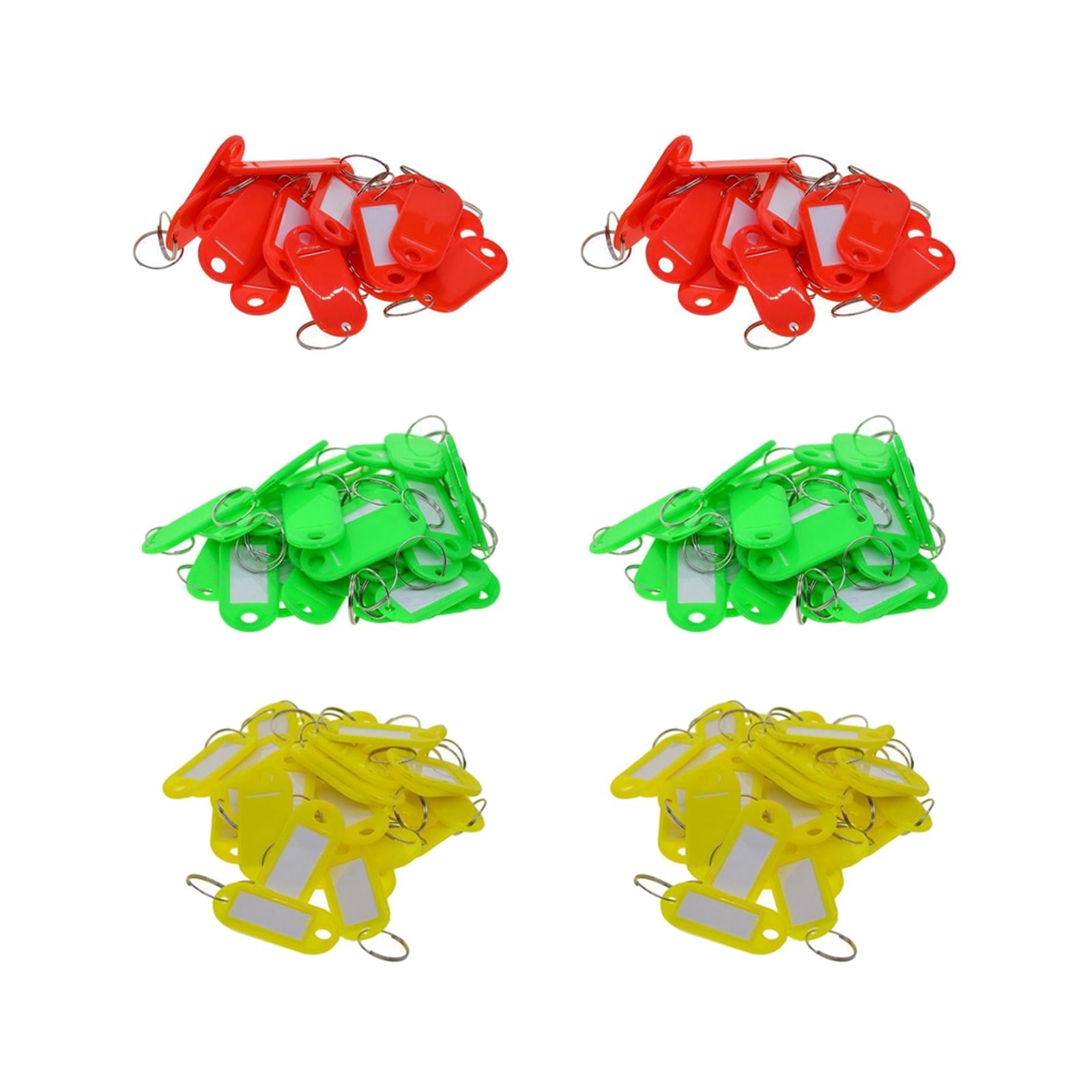 AMLESO 300pcs Removable Waterproof Key Tags ID Name Card Tags Mark ...