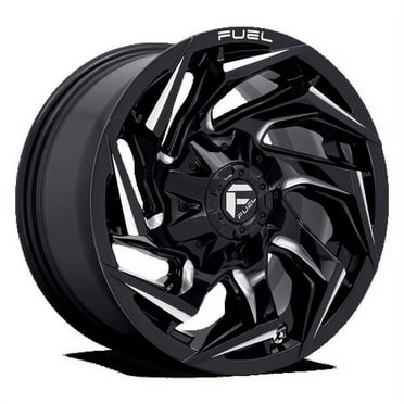 Fuel D755 Reaction 15X8 5X139.7 -18Et 125.1Cb Gloss Black Milled With ...