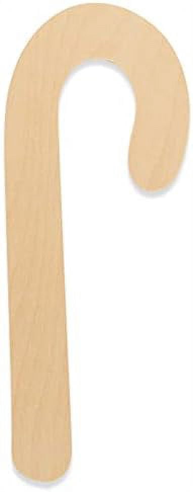 Candy Cane Wood Cutout, Unfinished Wood Cutout, Christmas Holiday Wood ...