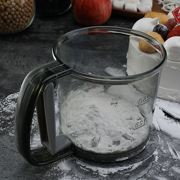 flour sifter Stainless steel manual flour sifter Strainer for baking ...