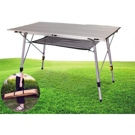 Picnic Tables Aluminum Alloy,Folding Picnic Trestle with Table Net Bag ...