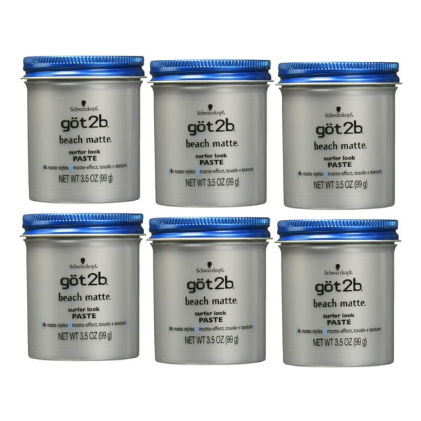Schwarzkopf Got2b Beach Matt Paste Surfer Look for Hair 100 ml (Pack of ...