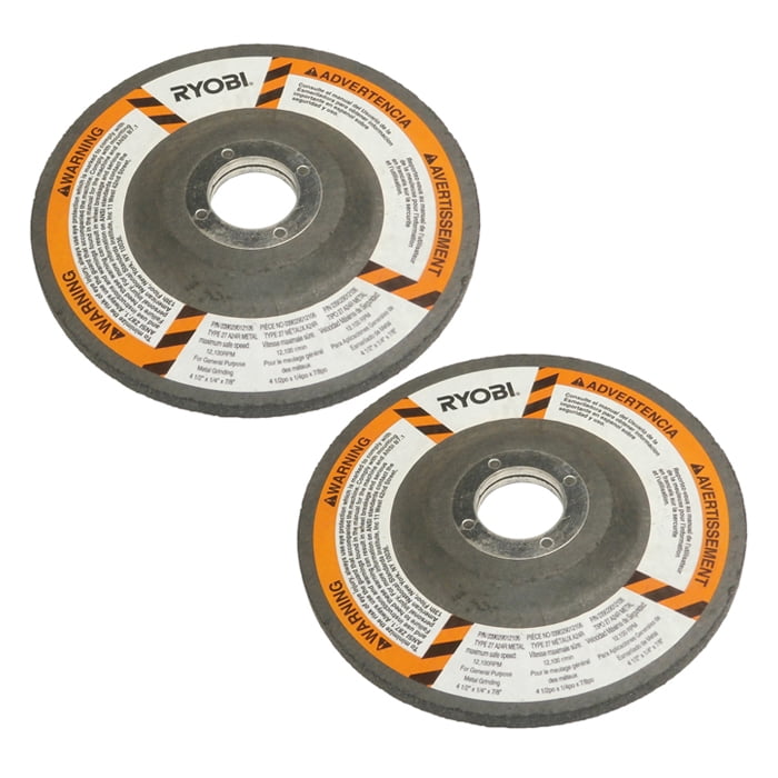 Ryobi 2 Pack Of Genuine OEM Replacement 4.5" Grinding Wheels ...