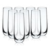 Libbey 12 Pack Stemless Wine Champagne Flutes, 8.5 Ounce, Lead-Free ...
