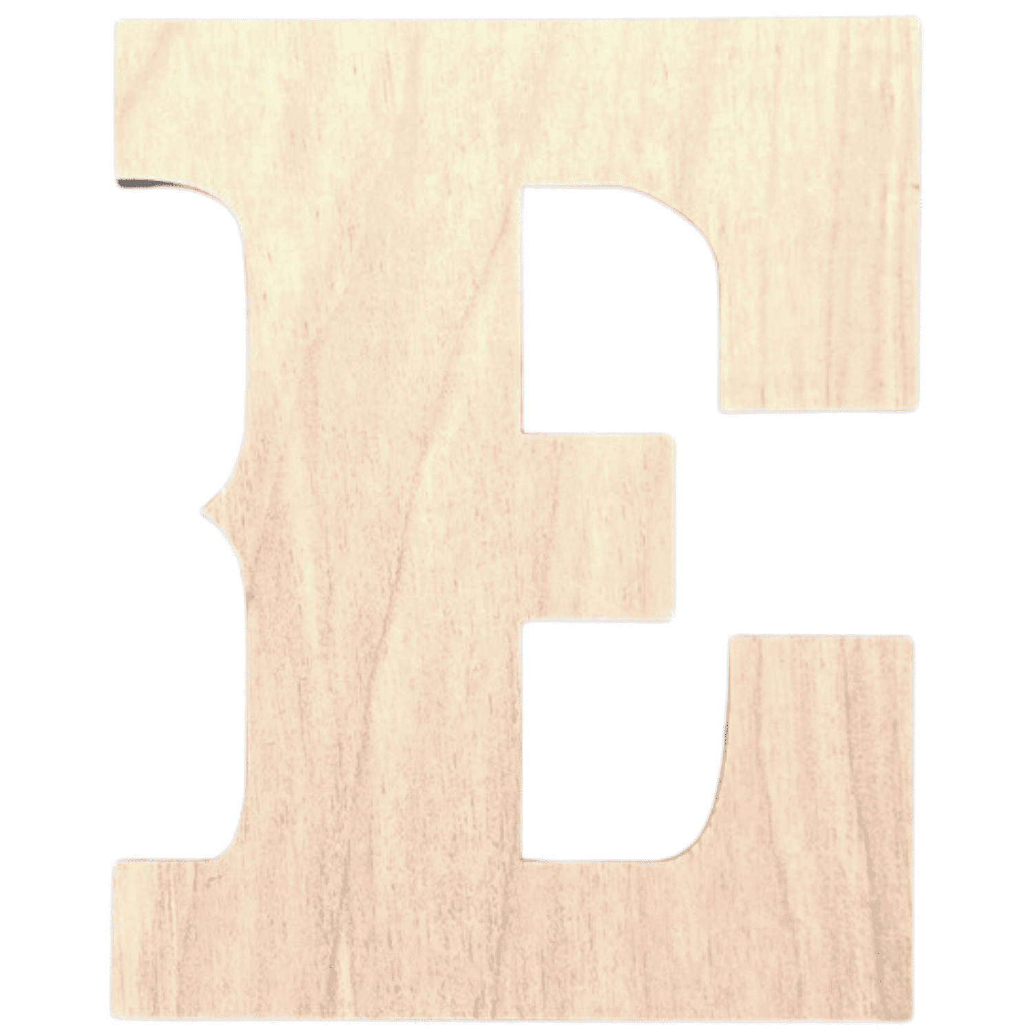 Krafty Supply 12" Tall Western Block - Birch Letter E | 1/4" Thick ...