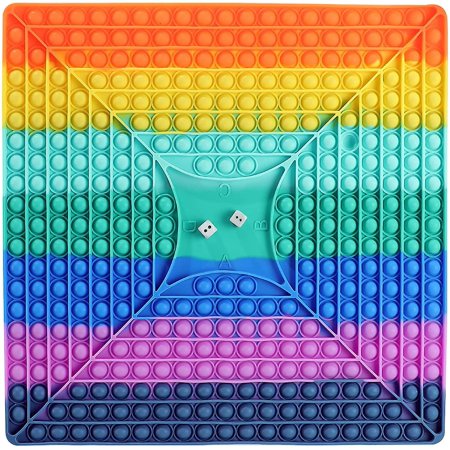 Shuaige Big Pop Game Board Fidget Toy, Jumbo Pop Rainbow Chess Board It ...