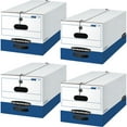 Bankers Box, FEL0001103, Liberty File Storage Boxes, 4 / Carton, White ...