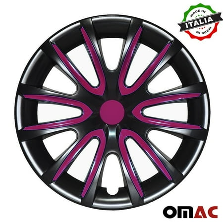 16" Inch Hubcaps Wheel Rim Cover Black with Violet for Ford F-Series ...