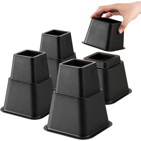 Home Intuition Heavy Duty Adjustable Bed Risers Furniture Riser 3, 5 or ...