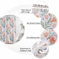 54x78 Inch Shower Curtain Decorative Orange Pink Flowers Bathtub Bath ...