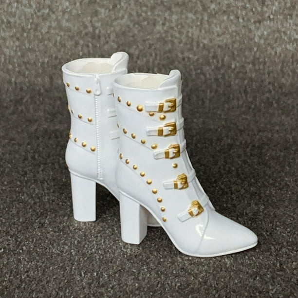 Botas de figuras de acción 1:6, zapatos de muñeca articulados con bola ...