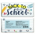 Big Dot of Happiness Back to School - Candy Bar Wrapper First Day of ...