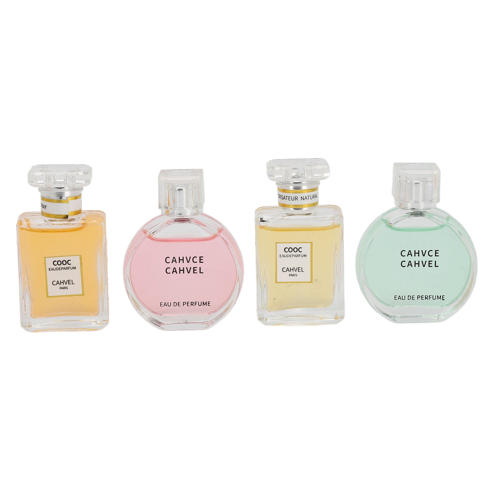 4 piezas de perfume de mujer de larga duración floral afrutado delicado ...