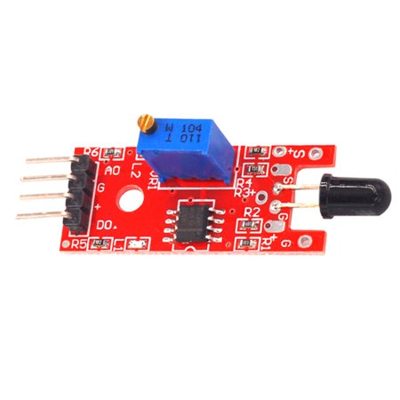 JUST BUY IT Ky-026 Flame Sensor Module Red Board Ultra Small Flame ...
