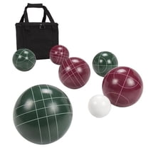 Bocce Ball Set- Regulation Outdoor Family Bocce Game Red and Green ...