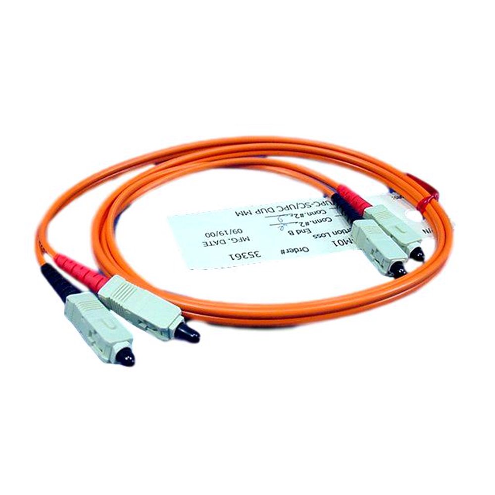 Leviton 1M Fiber Optic Multi-Mode Duplex Patch Cord Cable MM SC-SC 50 ...