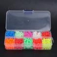 1000pcs/box Fishing Luminous Stopper Beads Colorful Block Beans Set ...
