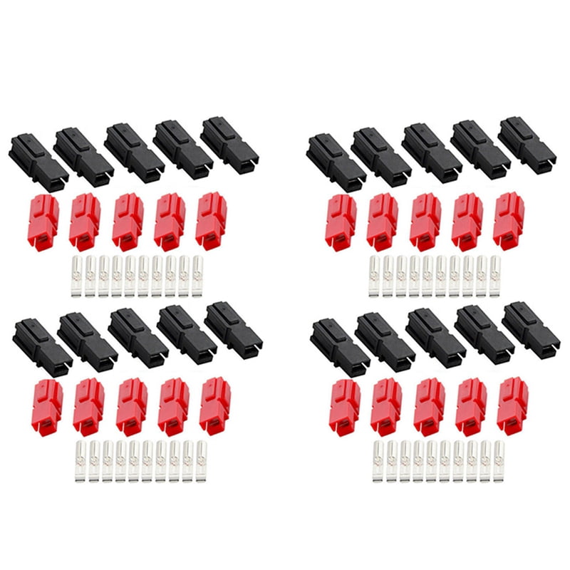 20 Pairs 30A Amp 600V Marine Connector Pole Red Black for Anderson ...