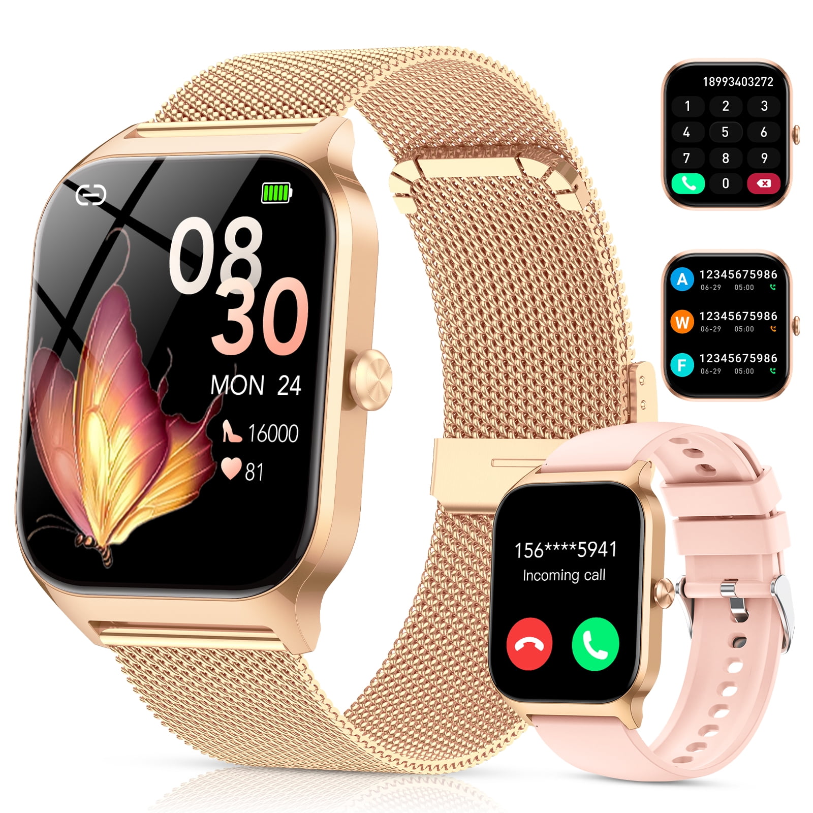 Montre Intelligente Compatible avec Android et IPhone, Tracker D ...