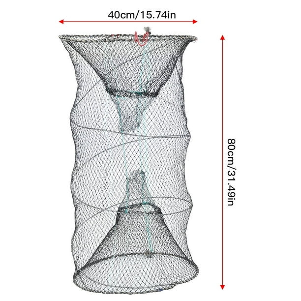 Foldable Bait Cast Mesh Trap Net, Crab Trap Bait Net Fishing Bait Trap For Crab Fish Lobster ...