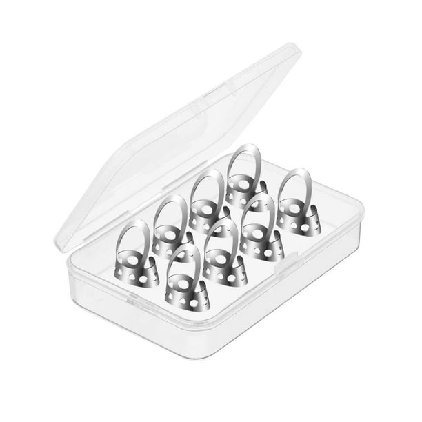 8 Pieces Metal Finger Picks Adjustable Guitar Picks for Harp Electric ...