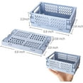 NOGIS 5-Pack Pastel Crates for Desk Organizers, Mini Plastic Baskets ...