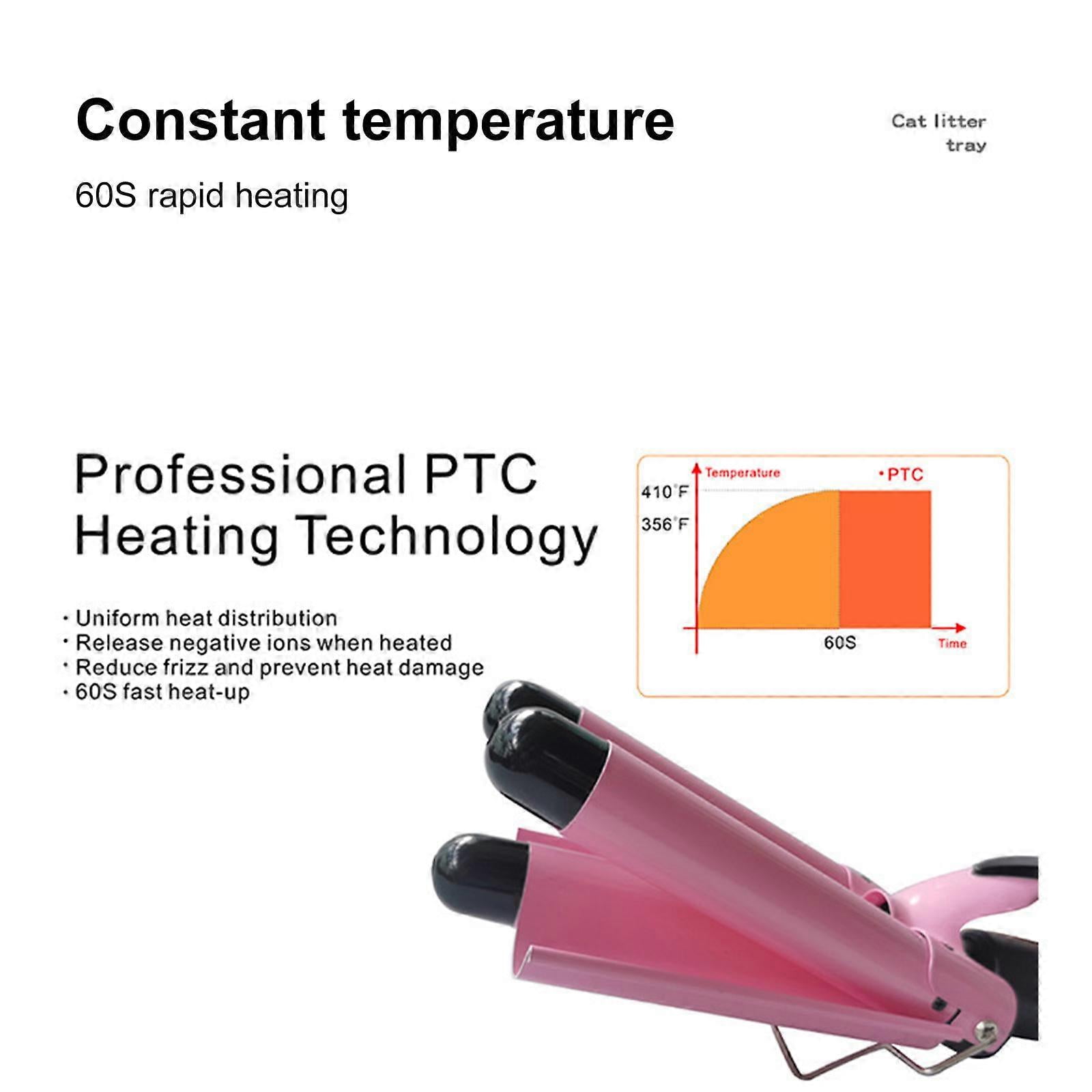Three-tube curling iron water wave perm hair care does not damage the ...