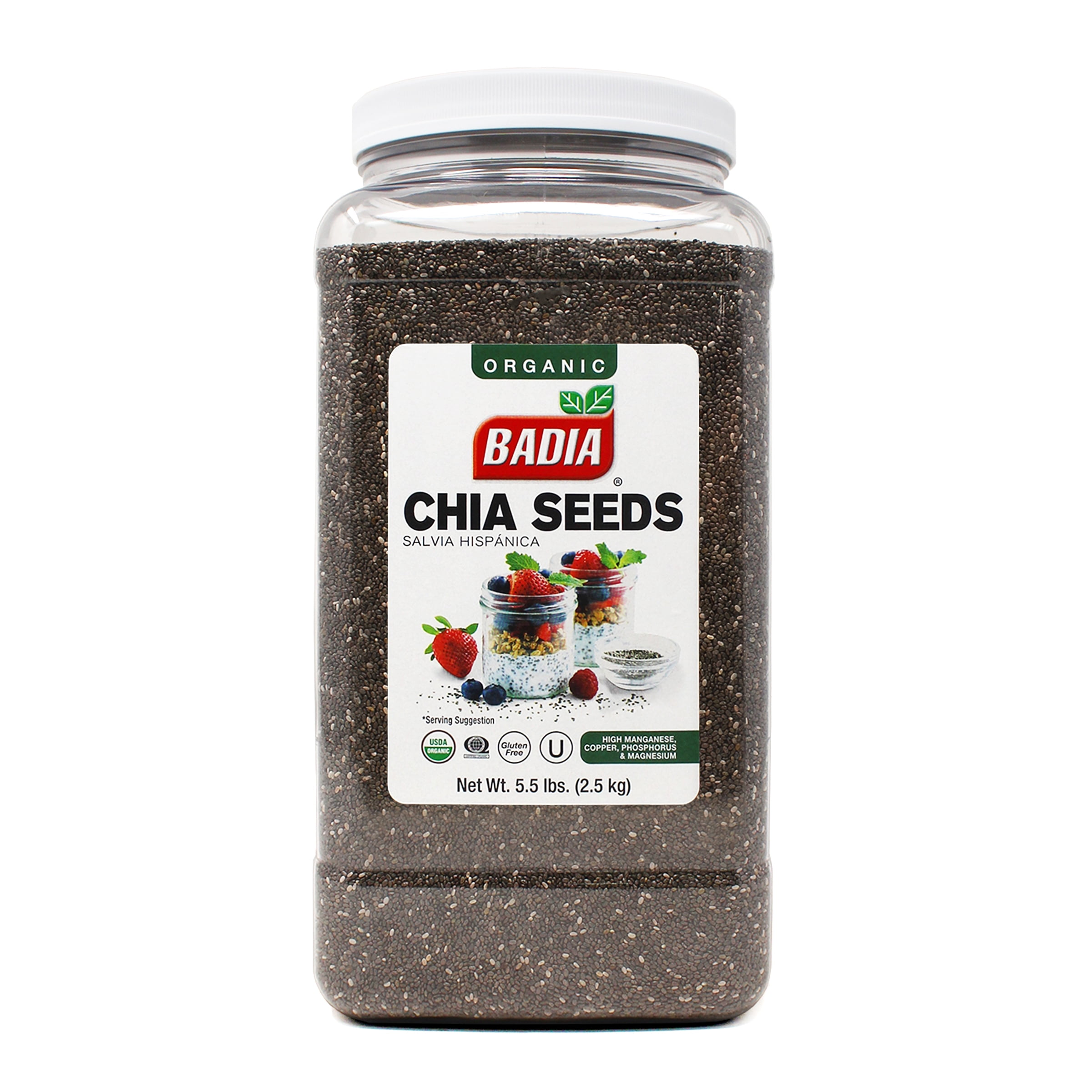 Badia Organic Chia Seeds, 5.5lbs - Walmart.com