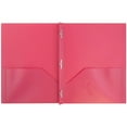 JAM Paper Plastic 2 Pocket POP Folders with Prongs Fastener Clasps ...