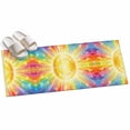 Cartoon Watercolor Sun Colorful Rectangle Area Rug 2x6ft,Living Room ...